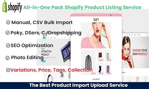 Do Shopify All In One Pack Product Listing Uploading Service By Alamgir001 Fiverr