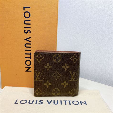 A069 美品 Louis Vuitton ルイヴィトン モノグラム ポルトフォイユマルコ 小銭入れ付 二つ折り財布 ウォレット M62288