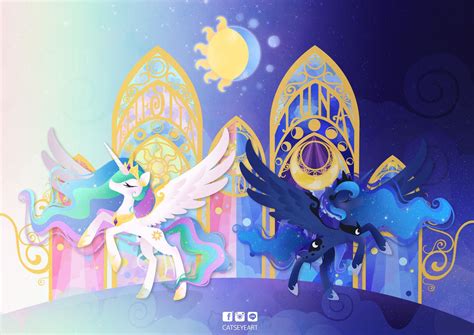 Luna And Celestia Mlp Wallpaper