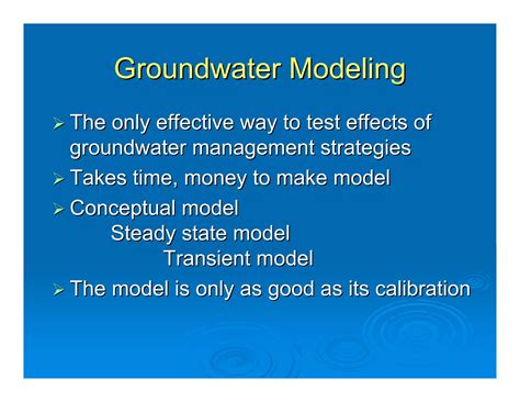 Introduction To Groundwater Modelling Pdf Geology Science