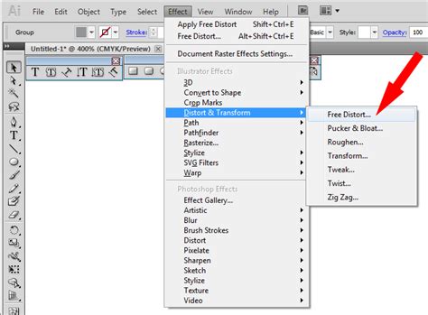 Transform Illustrator Equivalent To Photoshops Skew Tool Graphic