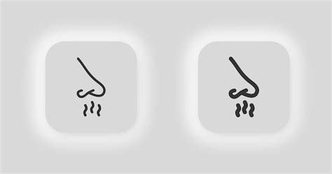 Premium Vector Breating Nose Icon Smell Illustration Symbol Sign