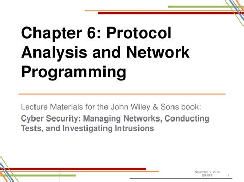 Ppt Chapter 6 Protocol Analysis And Network Programming Powerpoint
