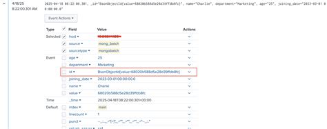 Splunk Db Connect Field Id Not Parsed Correctly With Ingesting Data