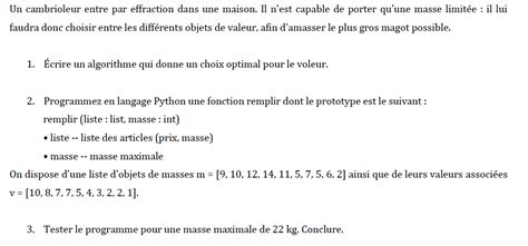 ALGORITHMES GLOUTONS Par Essaiessai OpenClassrooms