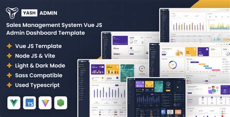 Yashadmin Vuejs Sales Management System Admin Dashboard Template By Dexignzone