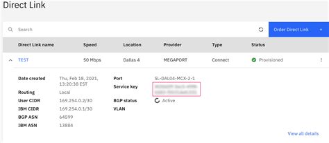 IBM Cloud Direct Link Megaport Documentation