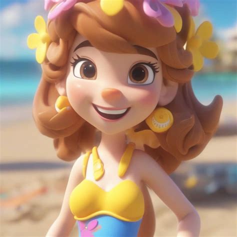 Princess Daisy 3d Sexy Beach Swimsuit Smile By Digitaldreamsforever On