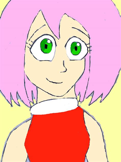Amy Rose Anime Style By Chicararatomoko On Deviantart