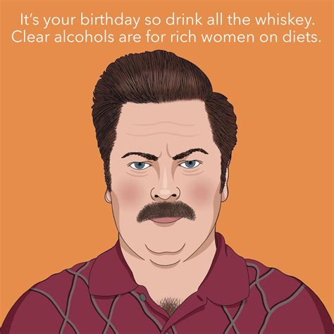 Ron Swanson Birthday Quotes Ron Swanson Birthday Parks And Rec