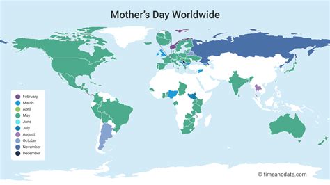 When Is Mothers Day Celebrated Worldwide