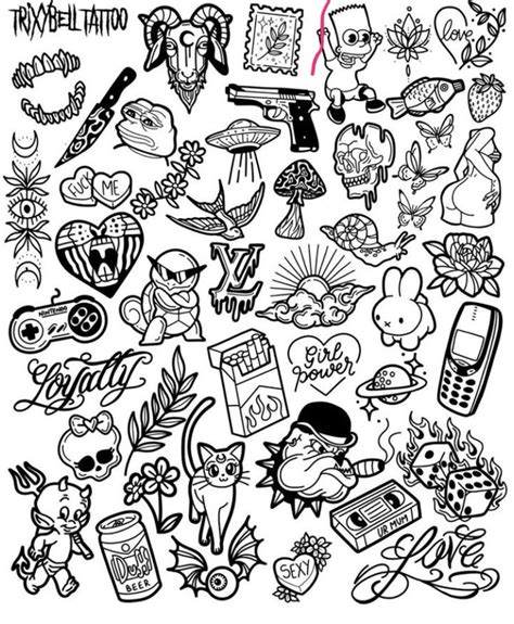 Flash Tattoo Sleeve Sheet