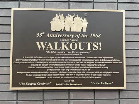 Chicano Movement East La Walkouts 1968