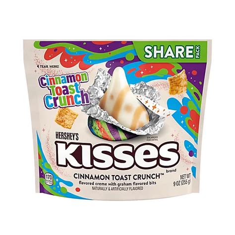 Hersheys Kisses Cinnamon Toast Crunch Flavored Candy Share Pack Ea