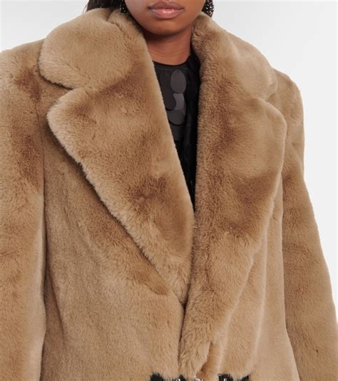 Faux Fur Coat In Brown Rotate Mytheresa