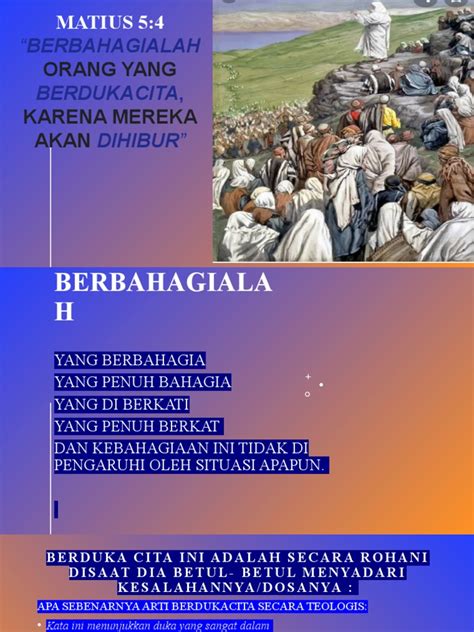 Matius 5 Dukacita Pdf Memasak Makanan And Anggur Agama