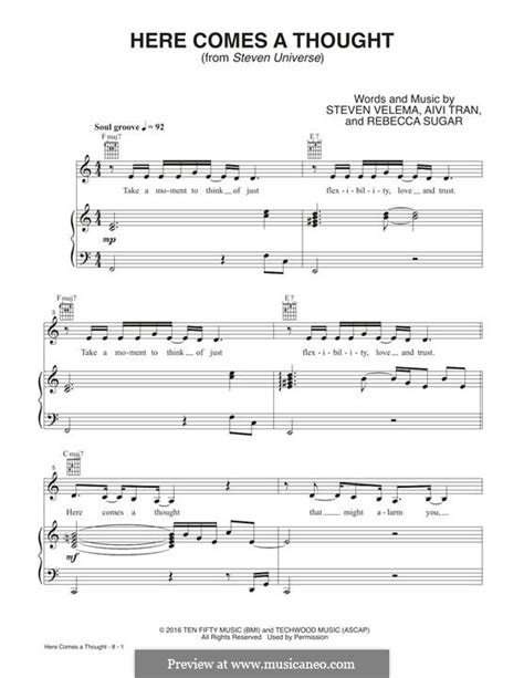 Here Comes A Thought From Steven Universe By R Sugar On Musicaneo