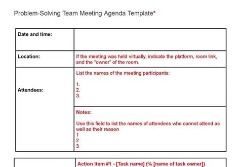 3 Team Meeting Agenda Templates To Streamline Your Meetings