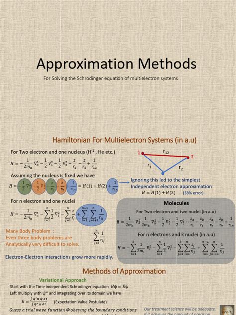 Unit 3 Approximation Methods Pdf Wave Function Hilbert Space