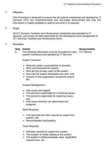 10 Documentation Procedure Examples To Download
