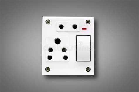 Wall Switch Power Electronic Component Socket Different And Modern Realistic Part Wall Switch