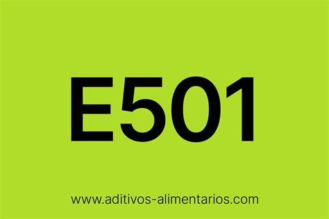 E501 - Carbonatos Potásicos • Aditivos Alimentarios