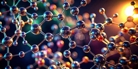 Intricate Molecular Structure A Vintage Scientific Illustration Ideal For Academic Publications