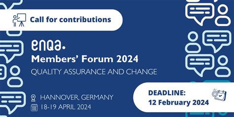 Enqa European Association For Quality Assurance In Higher Education On Linkedin Call For