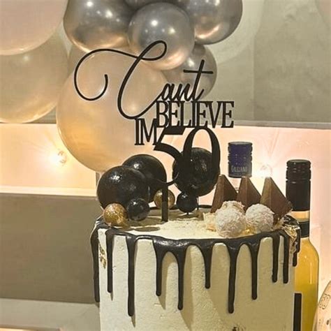 ‘cant Believe Im 50 Custom Cake Topper Next Level Laser Designs