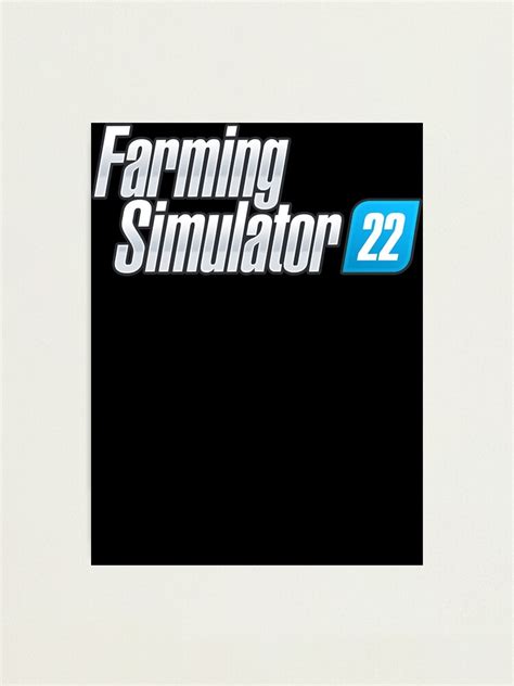 Farming Simulator 22 Logo Photographic Print For Sale By Ruthelliott5 Redbubble