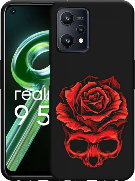 Hoesje Geschikt Voor Realme 9 5g Zwart Red Skull Bol