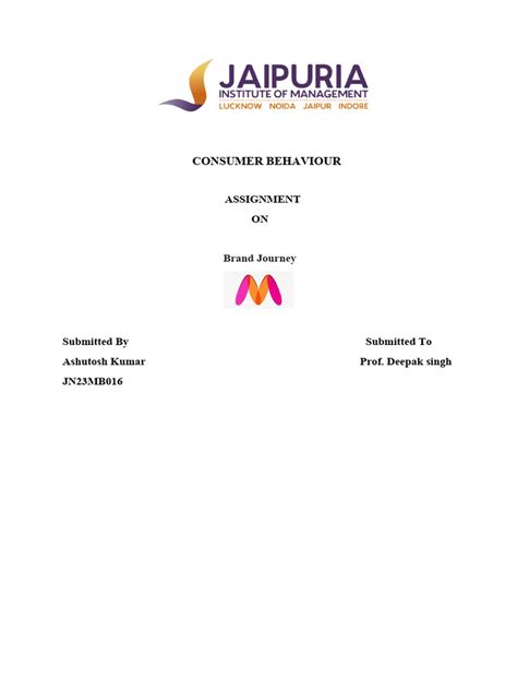 Myntras Fashion Festival Insights Pdf Fashion Brand