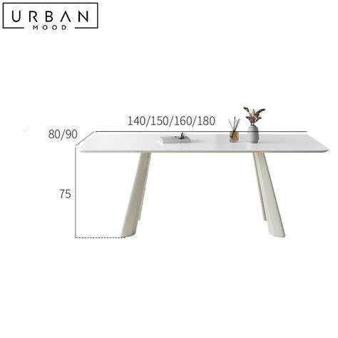 Leni Modern Sintered Stone Dining Table Urban Mood