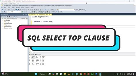 sql select top clause command what is the use its syntax sql