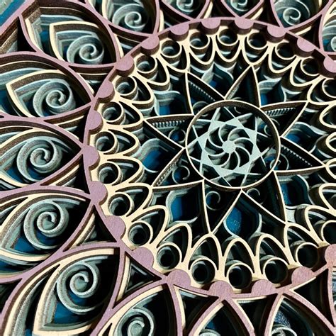 Multi Layered Laser Cut Wall Decor Wooden Sun And Moon Eclipse Etsy