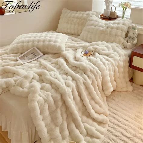 Winter Luxe Imitatie Bont Pluche Deken Warm Super Zachte Dekens Bed