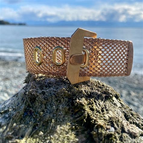 Woven Brass Mesh Etsy