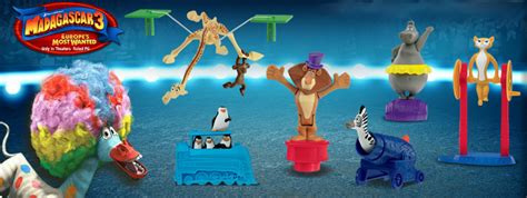 Dreamworks Madagascar 3 Europes Most Wanted Mcdonalds Happy Meal Toys