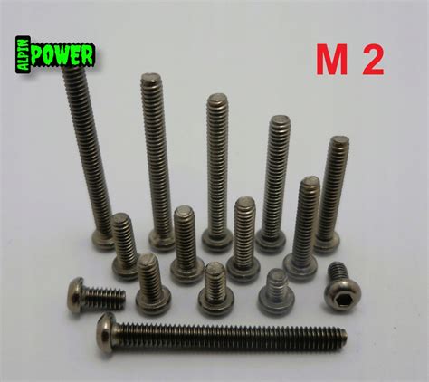M2x10 Śruba Tytanowa Z Łbem Kulistym Imbusowa Iso 7380 Tytan Grade 2 S1