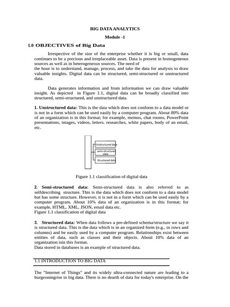 Big Data Module Overview Pdf Big Data Data Science