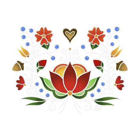 Bizaanideewin Ojibwe Floral Art Featuring Custom T Shirts Prints