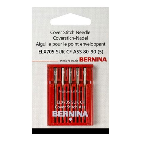 103 105 70 00 Bernina Elx705 Suk Cf Ass 80 90 иглы для плоского шва 5