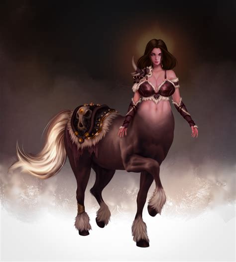 Artstation Commission Work Centaur Girl Concept
