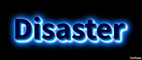 Disaster Text Effect And Logo Design Word