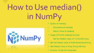 How To Use Median In NumPy Spark By Examples