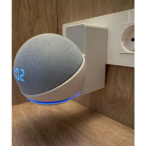 Suporte De Tomada Para Alexa Echo Dot Compatível Com 4ª E 5ª Geração