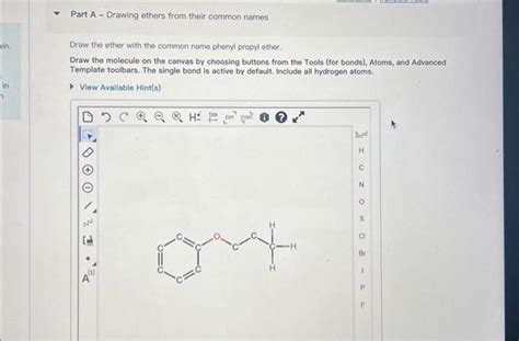 Solved Draw The Ether With The Common Name Phenyl Propyl Ether Draw The 1 Answer
