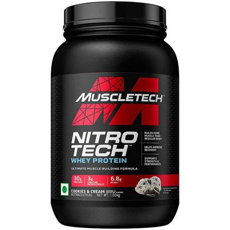 Muscletech Nitrotech Whey Protien Powder Ultimate Muscle Building Formula For Muscle Support