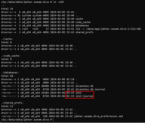 Diva Insecure Data Storage Part 2 Yeonjun Blog