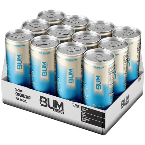 Bum Energy Blue Snow Cone Energy Drink Same Day Delivery The Vitamin